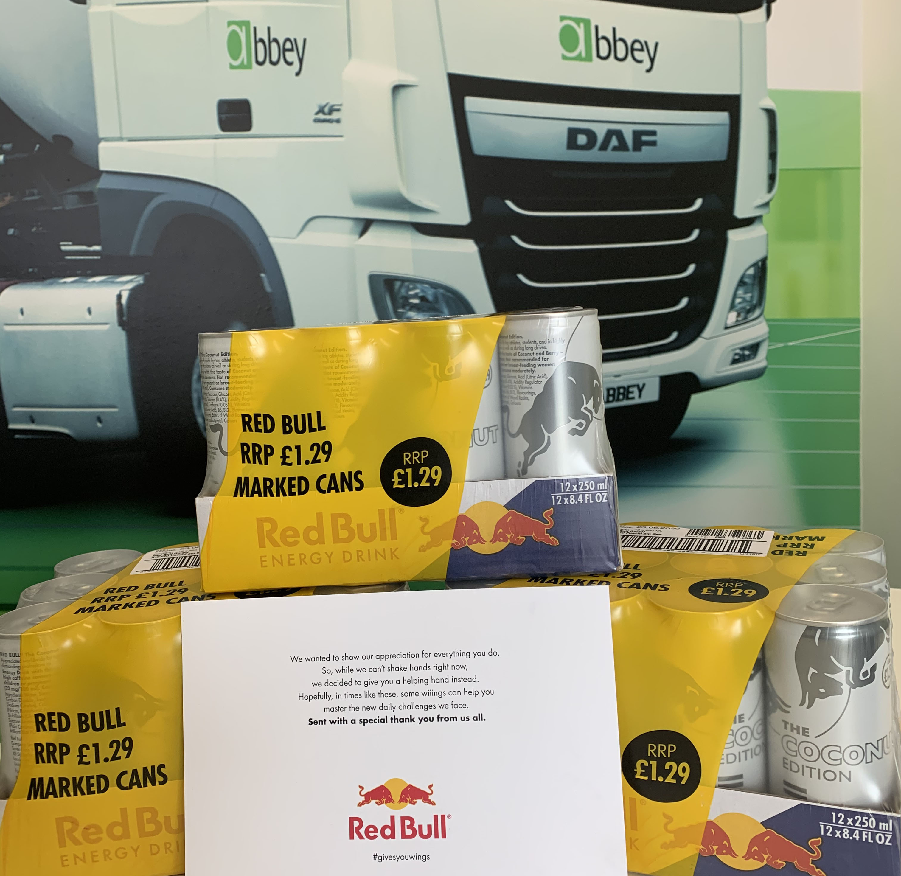 Thank You Red Bull! - Abbey Logistics Group